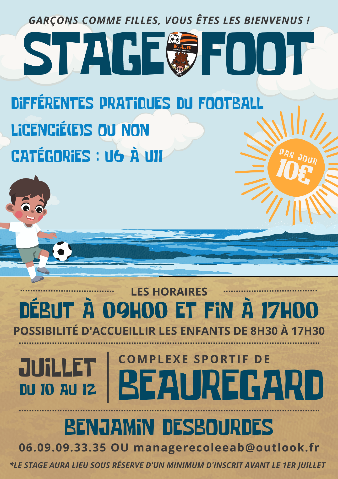 DERNIER STAGE DE FOOT ! – En Avant Baugeois
